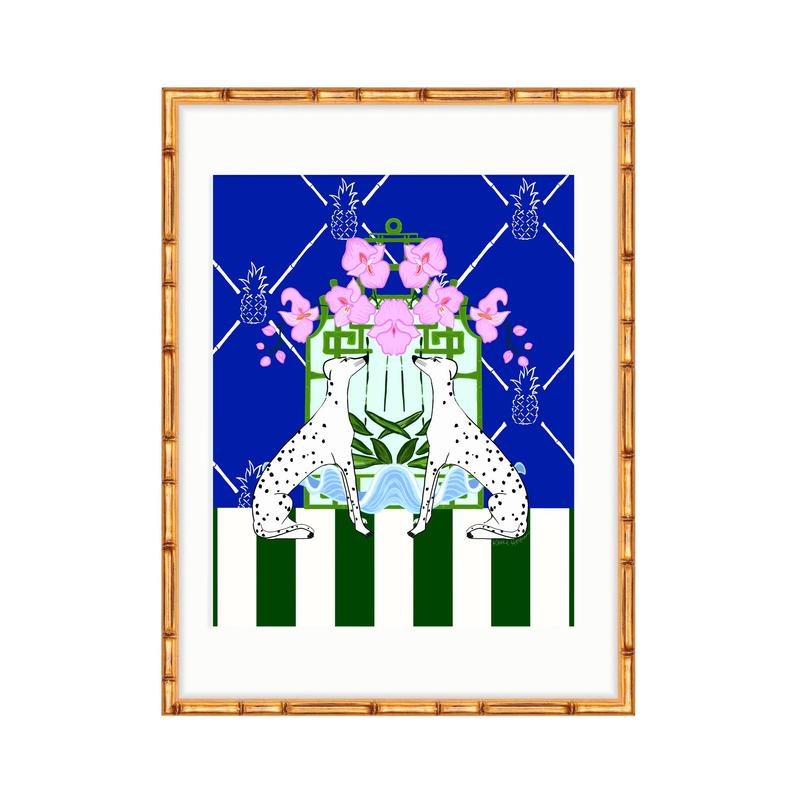 Darling Dalmatians | Royal Blue – Katie Herman Art